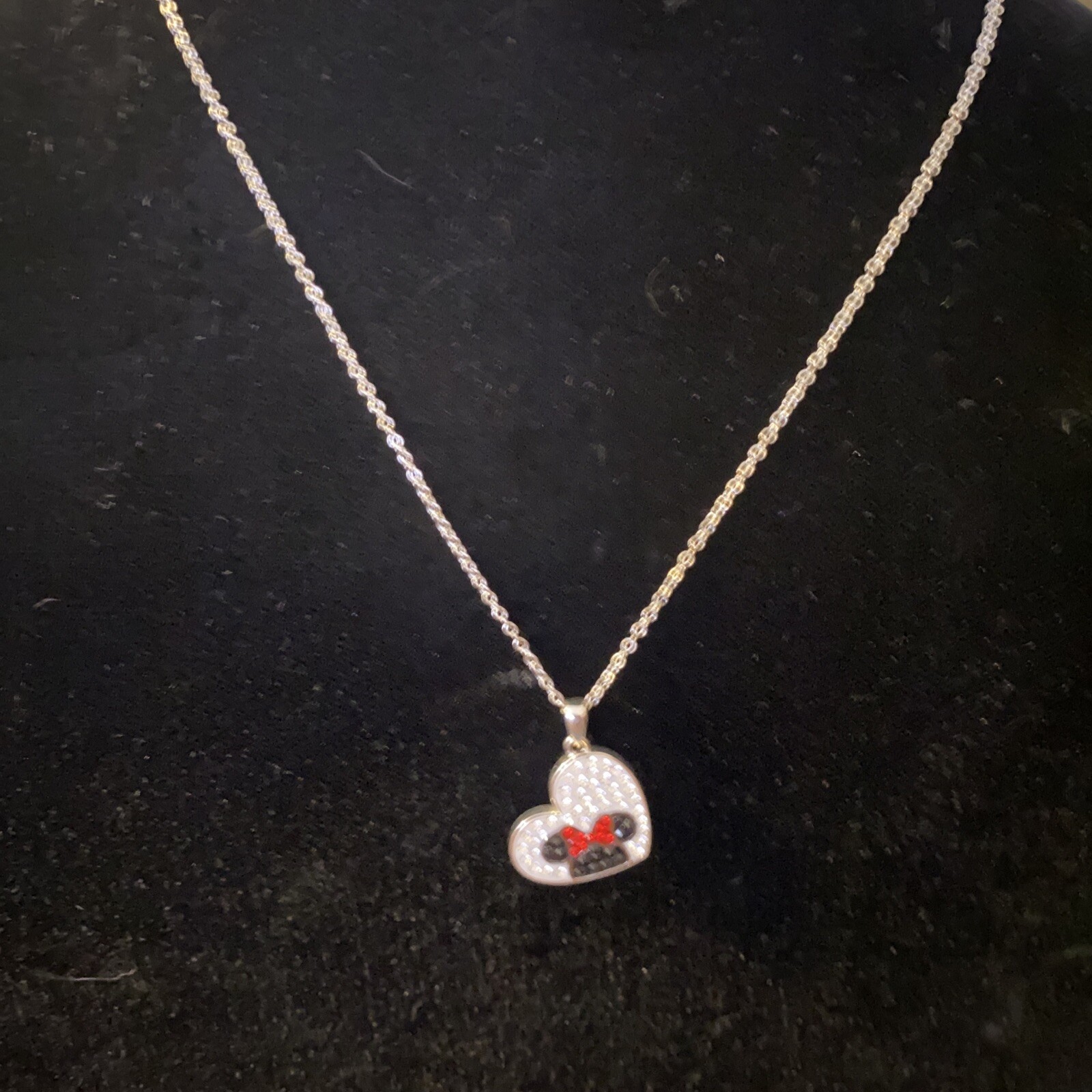 Beautiful Disney Crystal Mini Mouse Pendant Necklace … - Gem