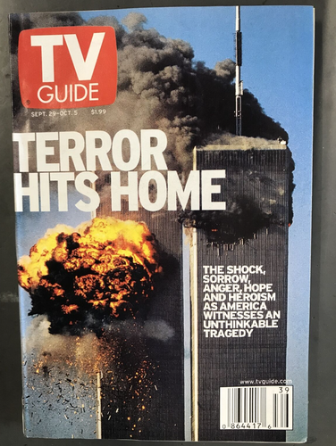 TV GUIDE-SEPTEMBER 29-OCTOBER 5 2001-TERROR HITS HOME | eBay