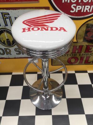 BAR RETRO DINER STOOL - HONDA - CAR AUTO - ADJUSTABLE - BRAND NEW | eBay