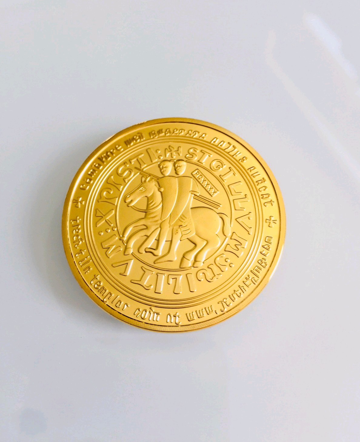 Knights Templar Medallion Poker Guard Black Gold Red Cross Challenge ...