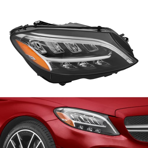 Headlight For 2019-2021 Mercedes-benz C300 C43 Right Led Lamp Closed ...