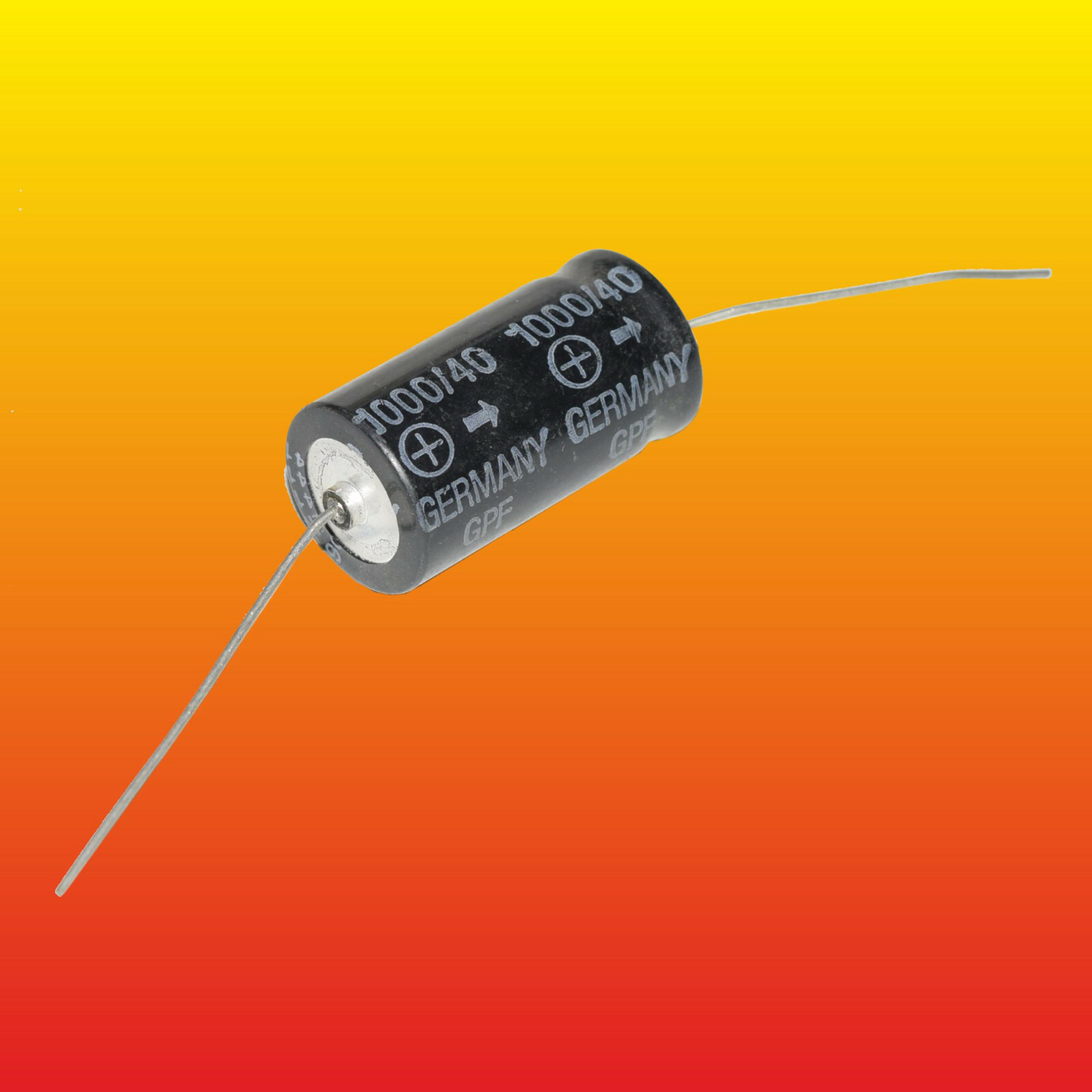 1000 uF 40 V LOT OF 2 SIEMENS GPF GERMANY ELECTROLYTIC AXIAL AUDIO ...