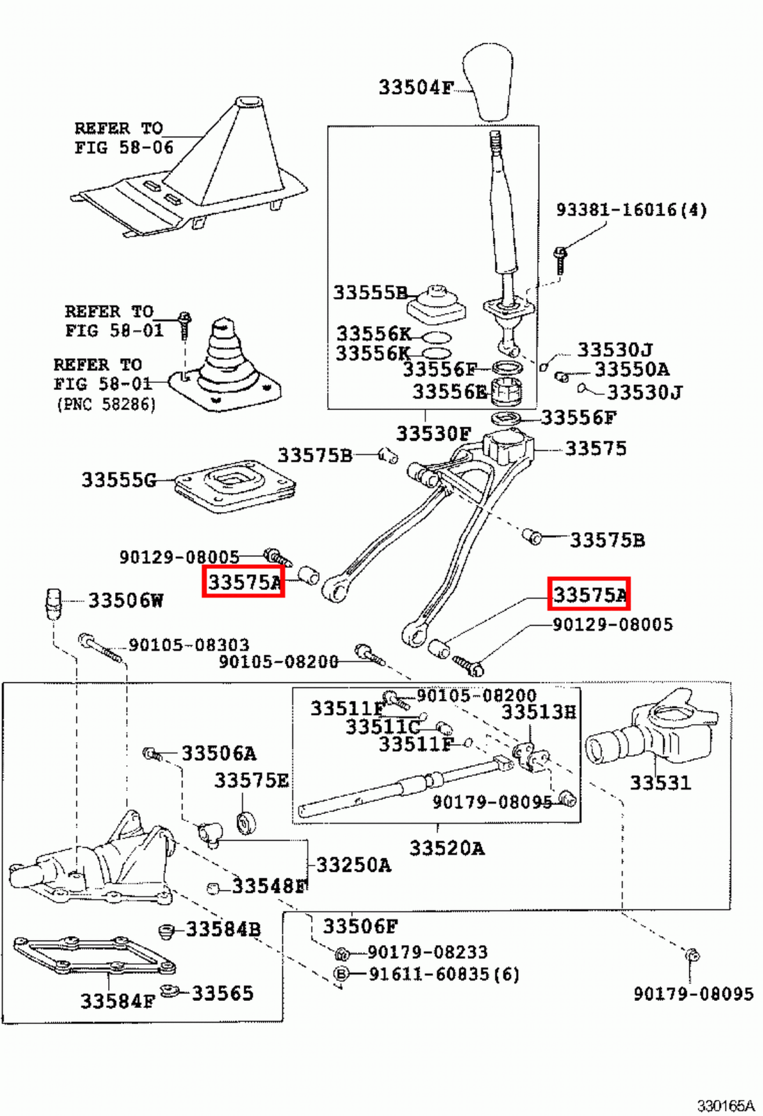 Genuine Toyota Chaser JZX90 JZX100 Getrag Gear Shift Lever Retainer ...