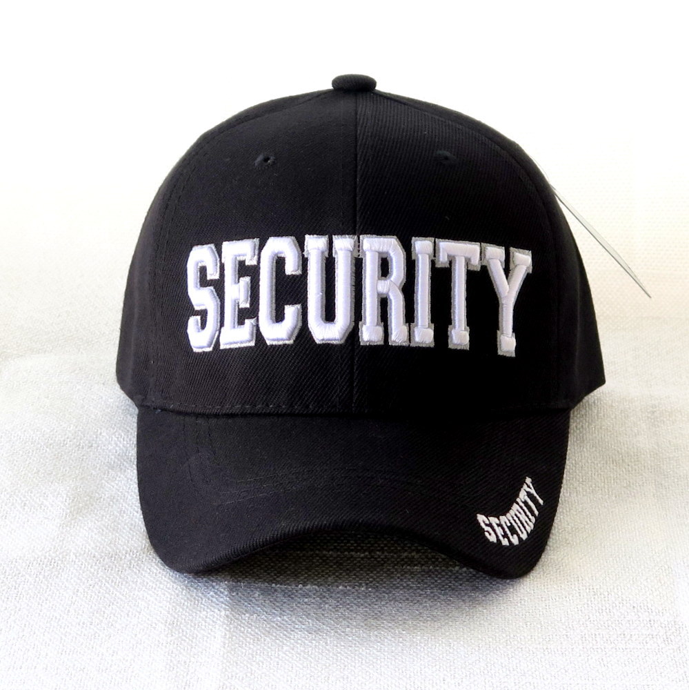 ( QTY 2 ) 3D Embroidered Security Guard Adjustable Baseball Cap Hat ...