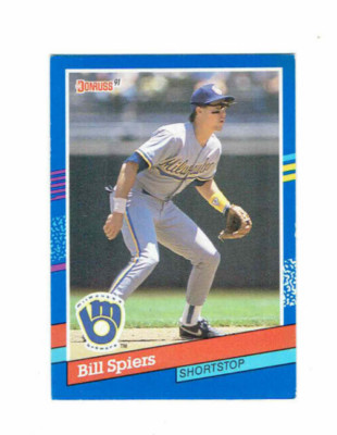 Bill Spiers Milwaukee Brewers SS #310 Donruss 1991 #Baseball Card | eBay