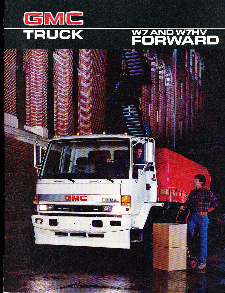 1986 GMC Truck W7 W7HV Forward Van 20-page Original Car Sales Brochure ...