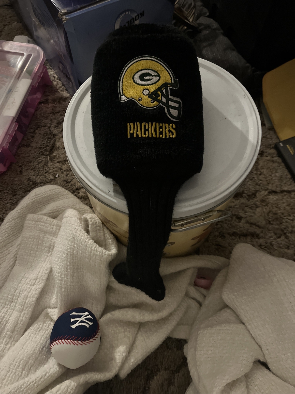 Vintage Green Bay Packers NFL Driver Cover 1 WoodPlush Golf Club Head ...