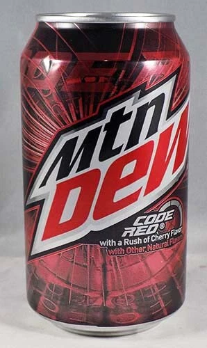 Mountain Dew Code Red Can