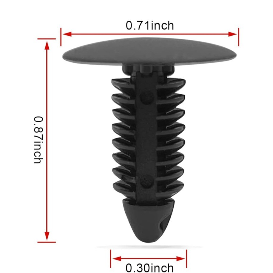 200PCS Plastic Rivets for Car Bumper Hole Retainer Push Pins #6030441 ...