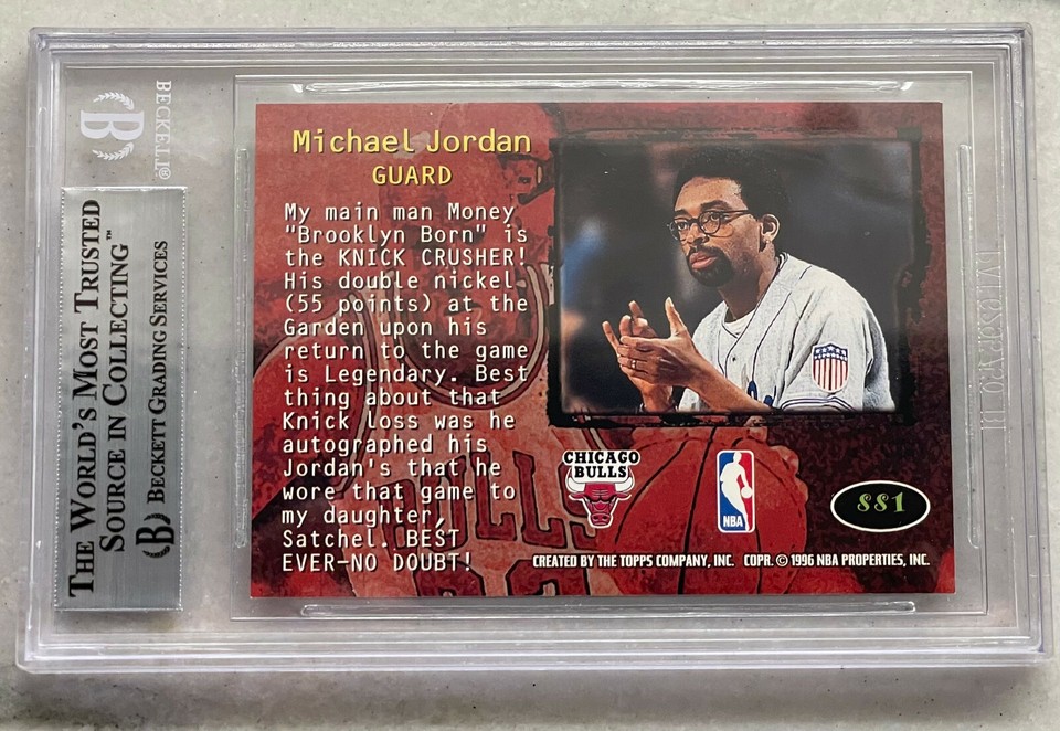 1995-96 STADIUM CLUB MICHAEL JORDAN SPIKE SAYS #SS1 BGS 9 | eBay