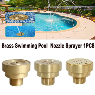 Jet Fountain Nozzle Spa Brass Deck Long Brass Swimming Pool Sprayer ...