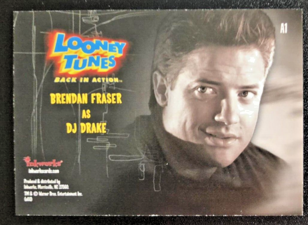 BRENDAN FRASER AUTOGRAPH CARD FROM LOONEY TONES AS DJ DRAKE A1 | eBay