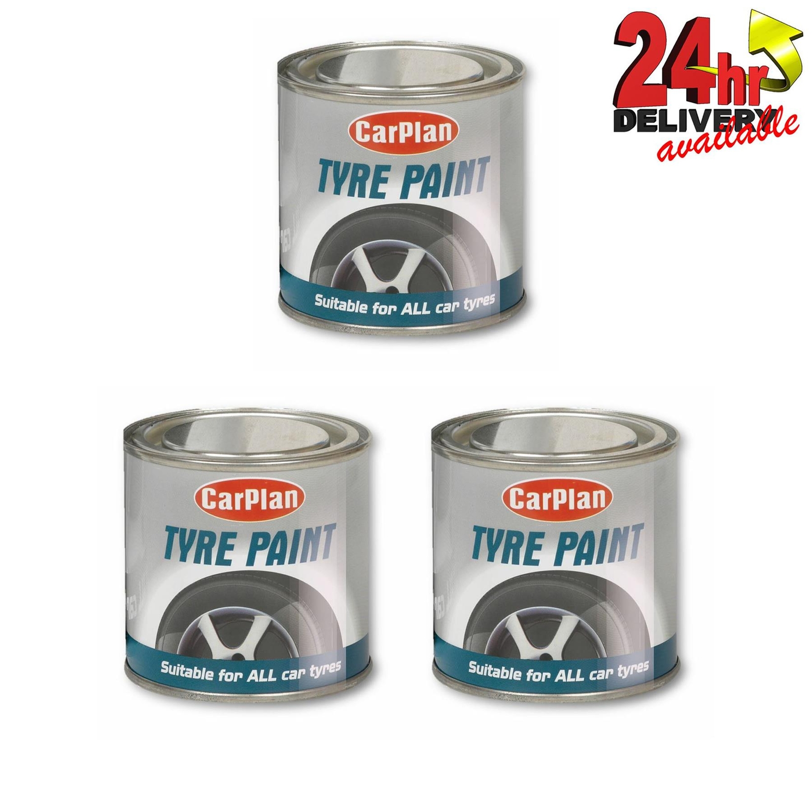 Carplan Rubber Tyre Mudflap Trim Black Paint 250ML Pack of 3 | eBay UK