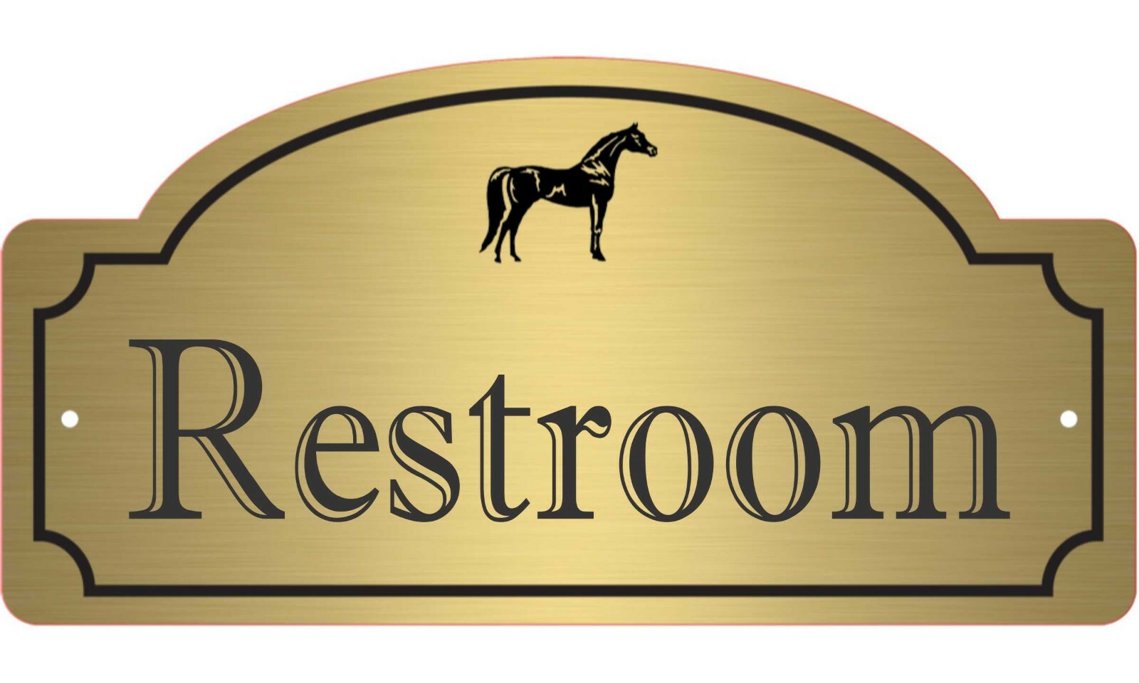 Equestrian Stable Sign "Restroom" Sign, Horse Barn Farm Sign - FREE ...