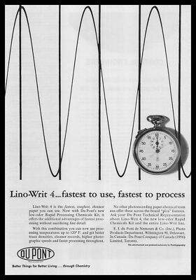 1958 Du Pont Lino-Writ 4 Recording Paper Chart Railroad Pocket Watch ...