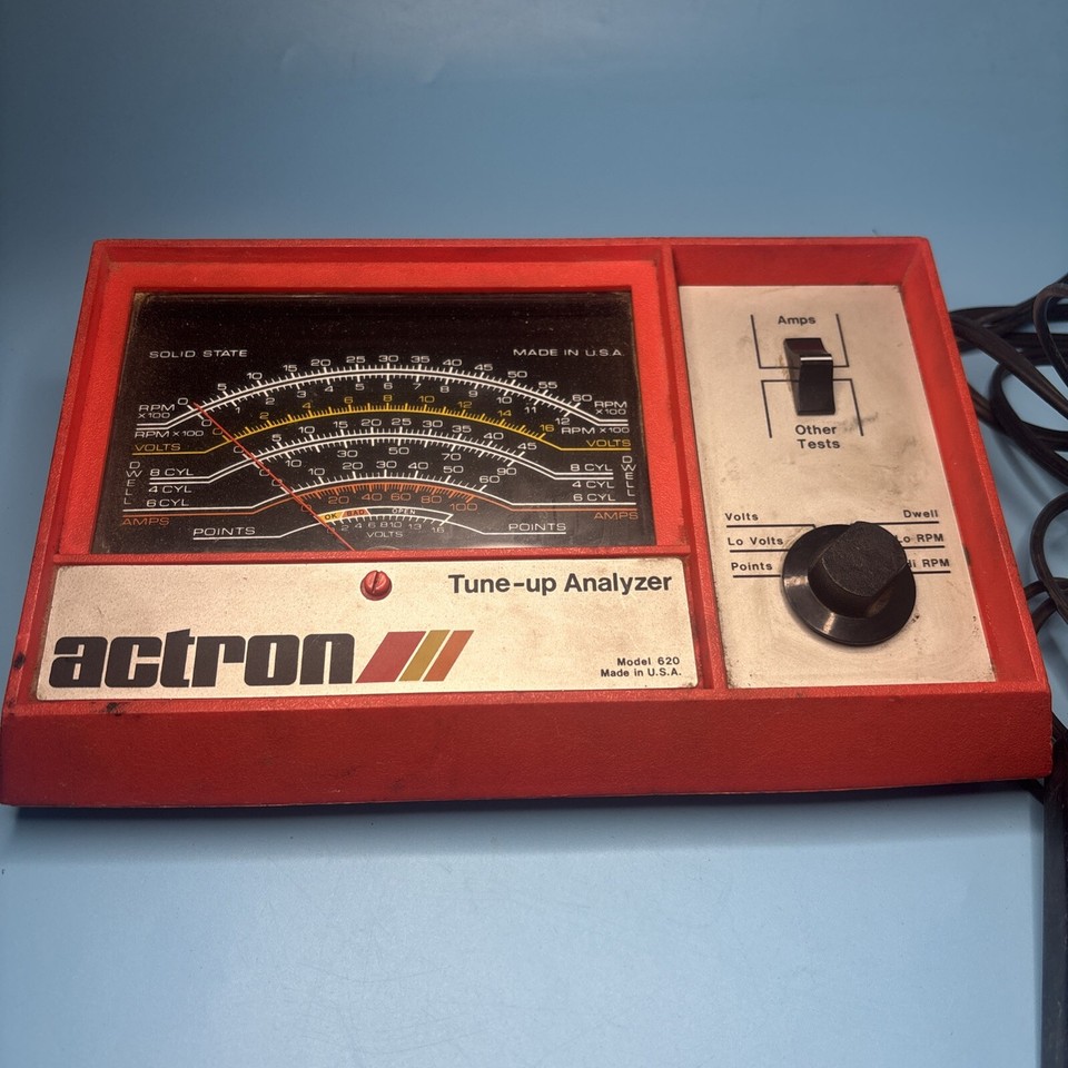 Actron Engine Inductive Tune-Up Analyzer 620 RPM Dwell Volts Amps As Is ...