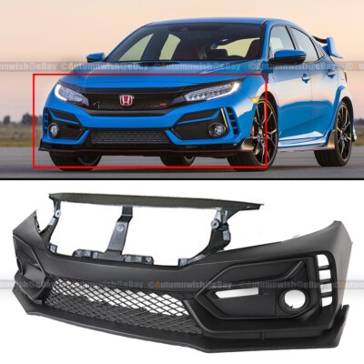 For 16-21 Honda Civic Type R Style Front Bumper Cover Fascia Trim ...
