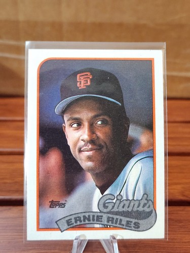 1989 Topps Baseball Ernie Riles - San Francisco Giants - Card #676 ...