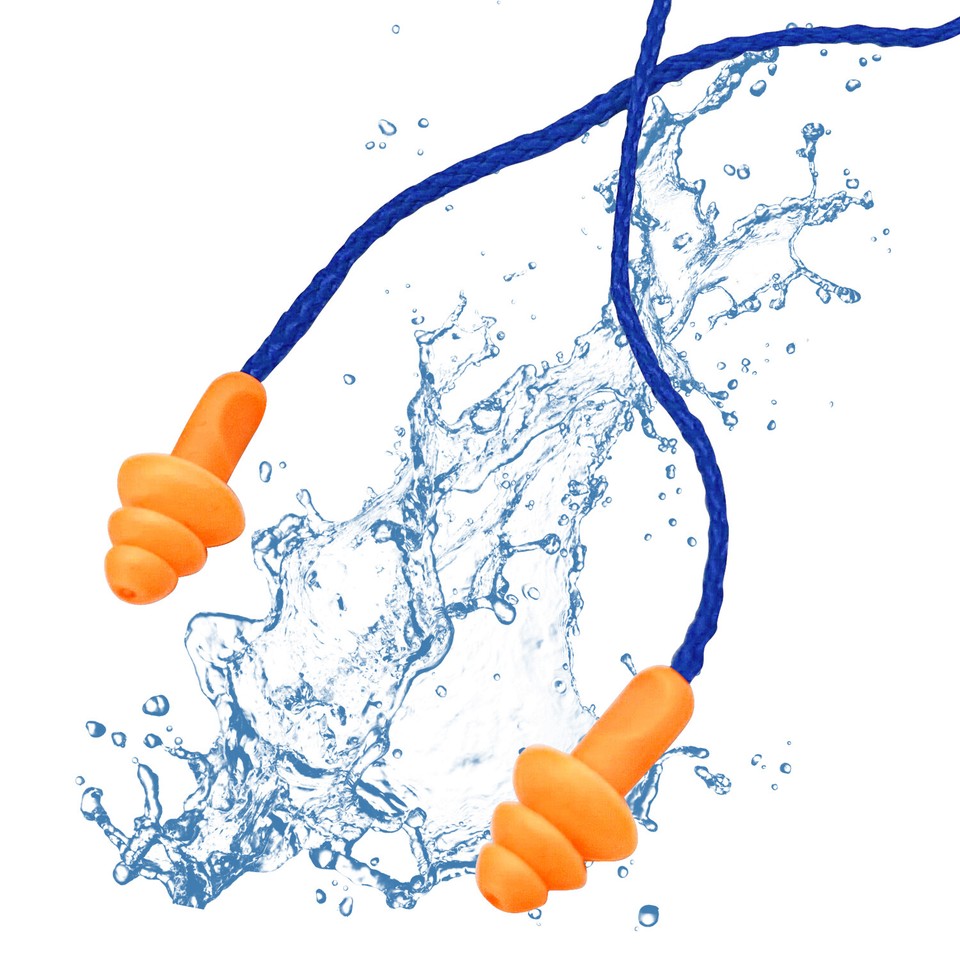 Soft Silicone Corded Ear Plugs Reusable Shooting Hearing Protection ...