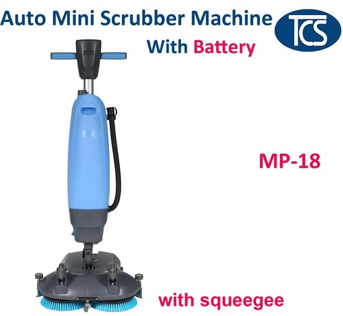 TCS Battery Powered Mini Floor Scrubber Machine & Squeegee Drier MP-18 ...