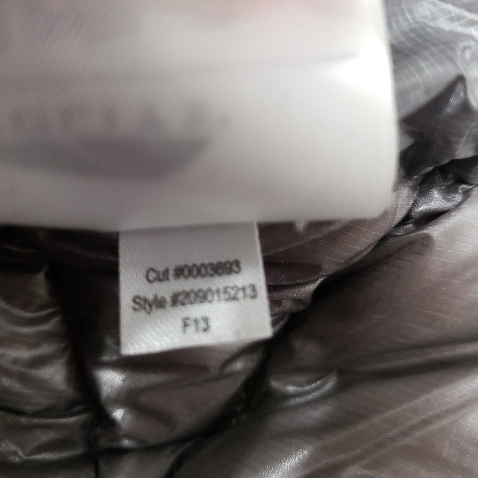 Golite Goose Down Puffer Jacket Womens Medium Gray 850 Fill Full Zip ...