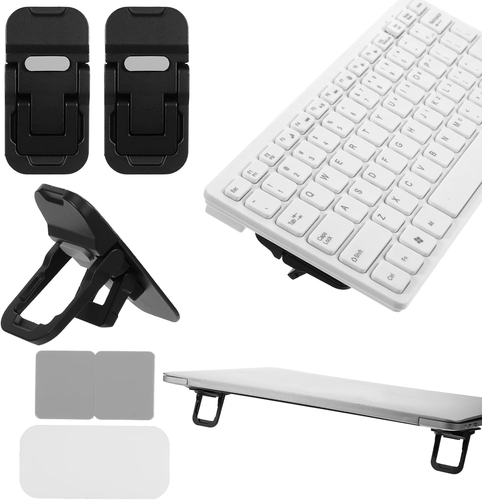2Pcs Keyboard Riser, Portable Computer Keyboard Stand Self Adhesive ...