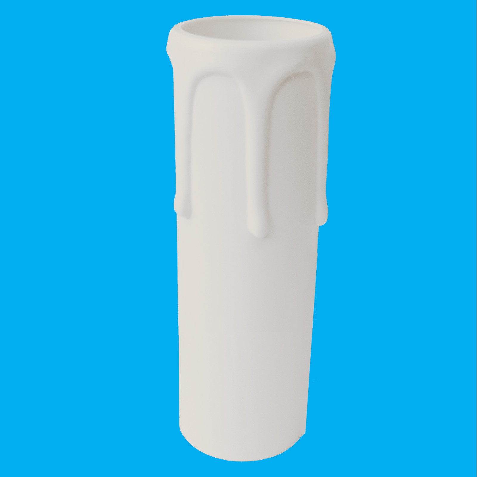 1x White Drip Candle Sleeve Wax Effect Chandelier Light Bulb Cover ...