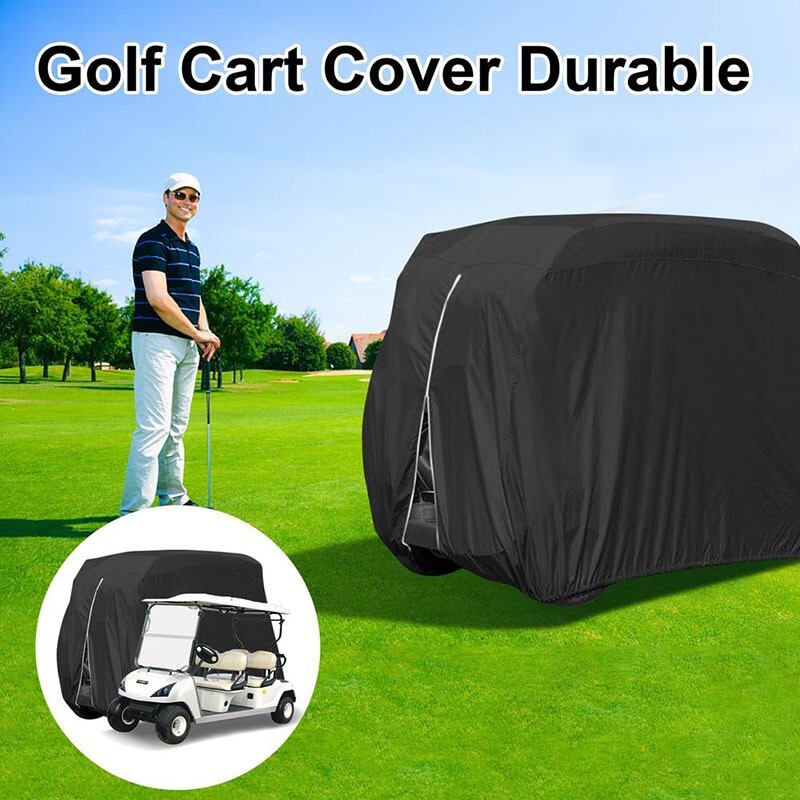 For Denago Rover XL Black Golf Cart Cover 4 Passenger Waterproof Rain ...