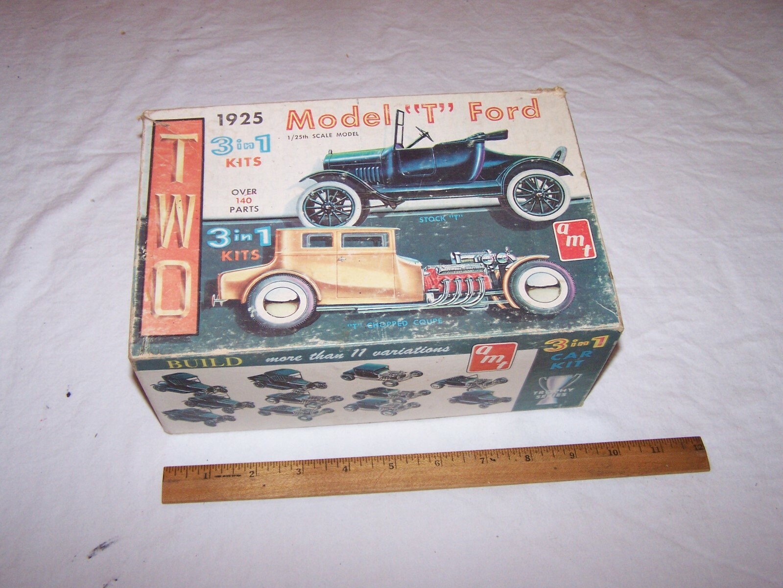 Vintage AMT MODEL T FORD Empty Model Kit EMPTY BOX ONLY | eBay