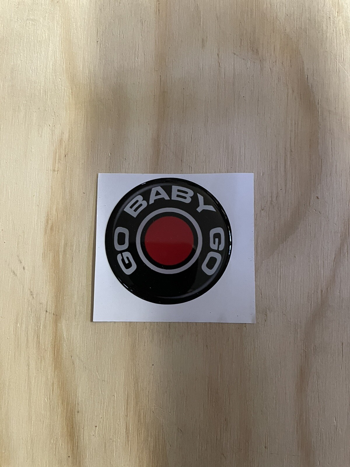 Go Baby Go - Eleanor Mustang Push Button - Domed Decal Sticker Emblem ...
