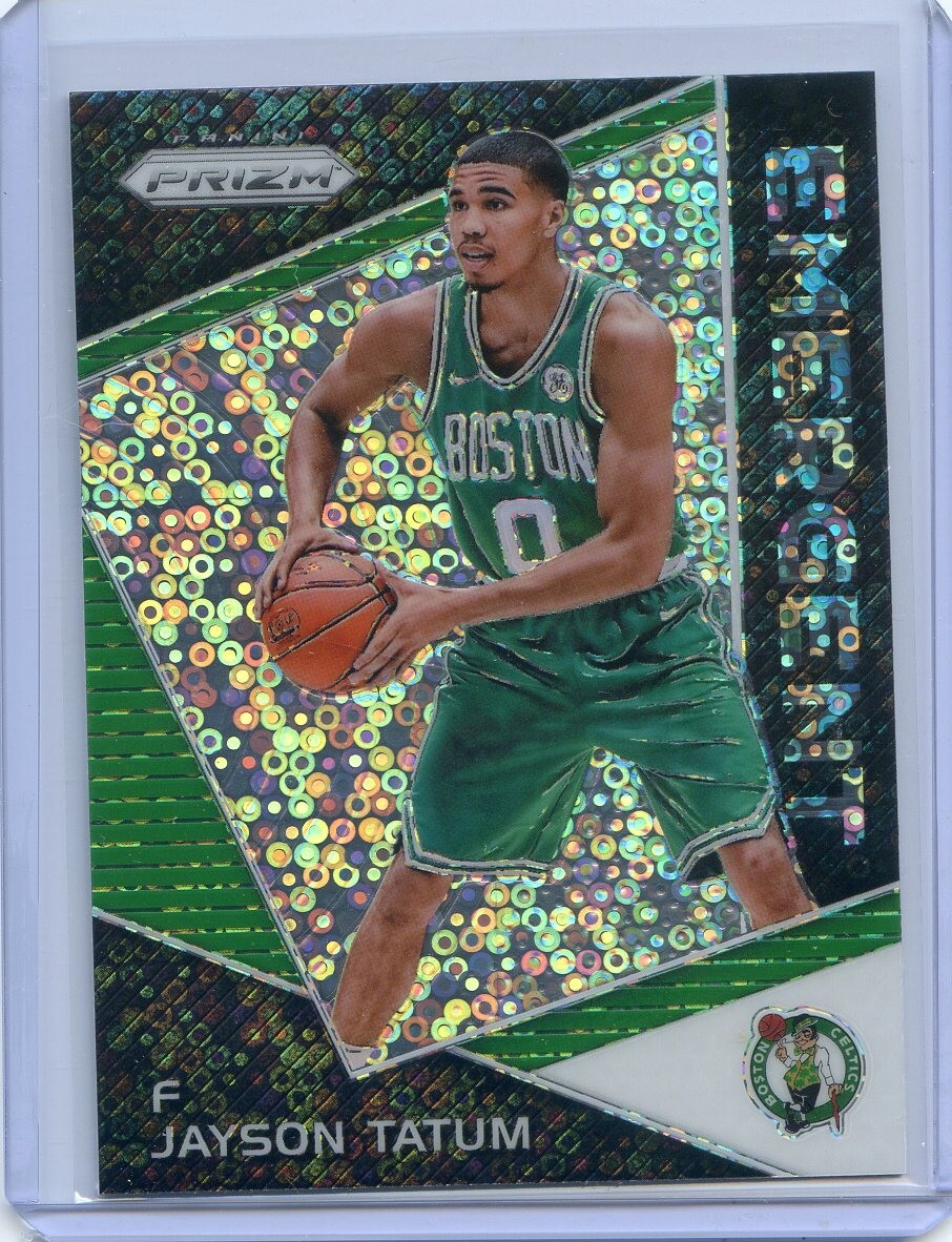 2017-18 Panini Prizm Fast Break JAYSON TATUM RC ROOKIE EMERGENT SILVER ...