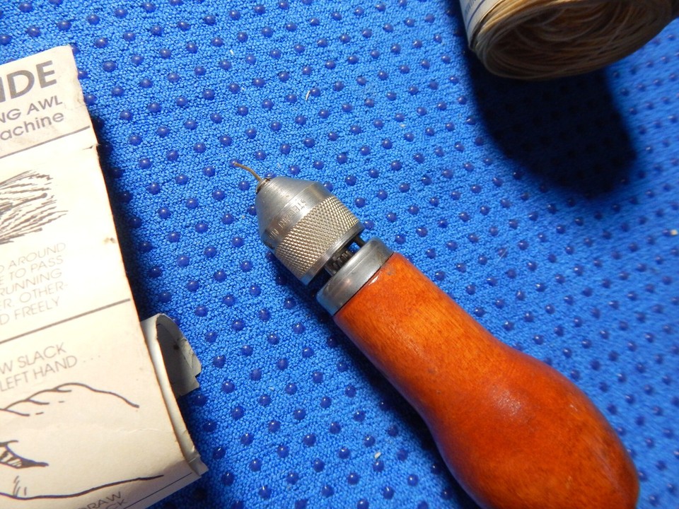 Vintage Speedy Stitcher SEWING AWL Stewart Mfg Co Waxed thread ...