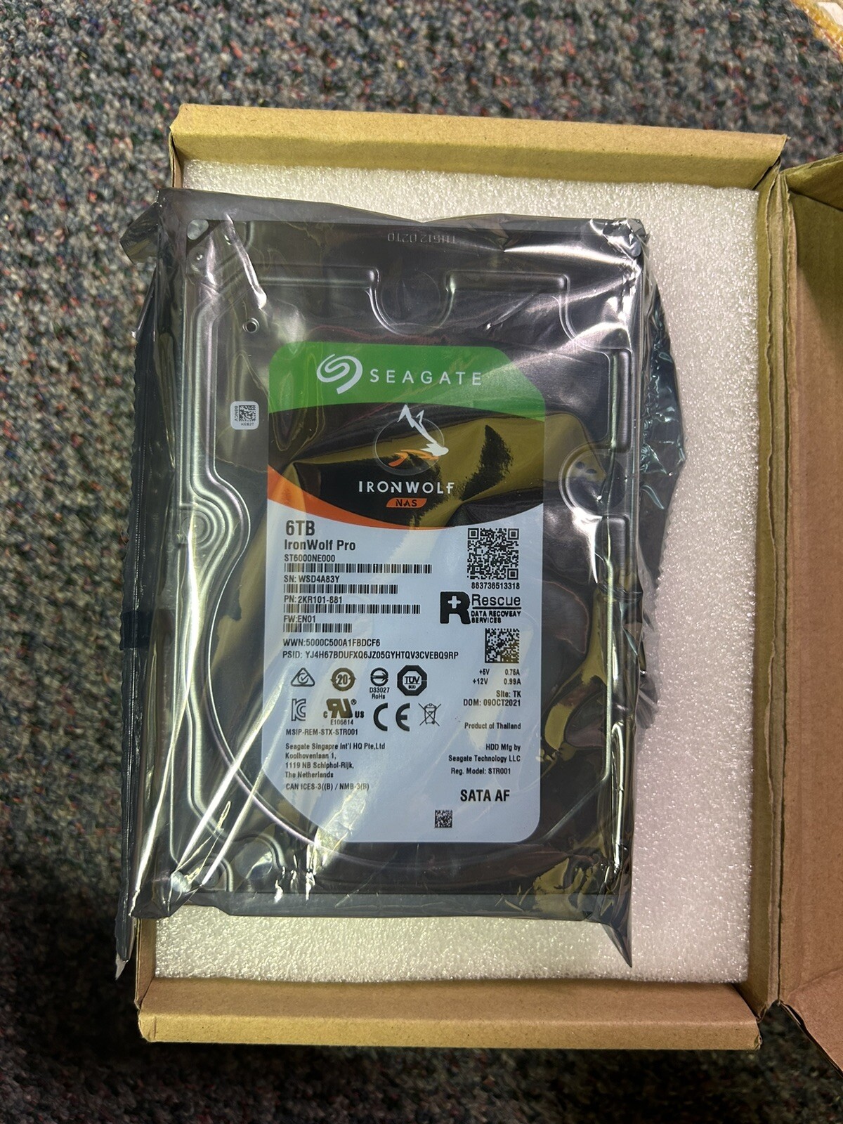 Seagate IronWolf Pro ST6000NE000 6TB Hard Drive 3.5" Internal - SATA ...