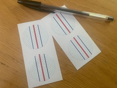 Triple Track Two Ball Putter Golf Stickers (2x Pairs) - UK SELLER | eBay