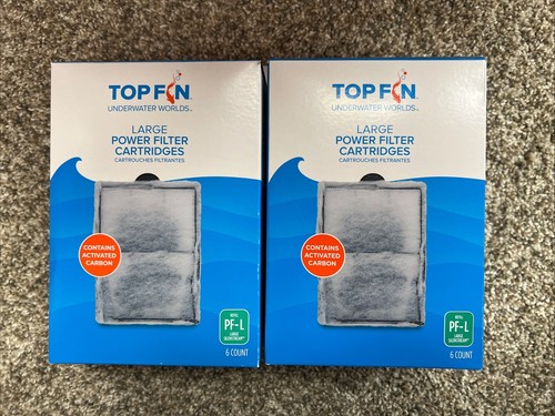NEW 2x Top Fin PF-L Large Silenstream Power Filter Cartridges 6 count ...