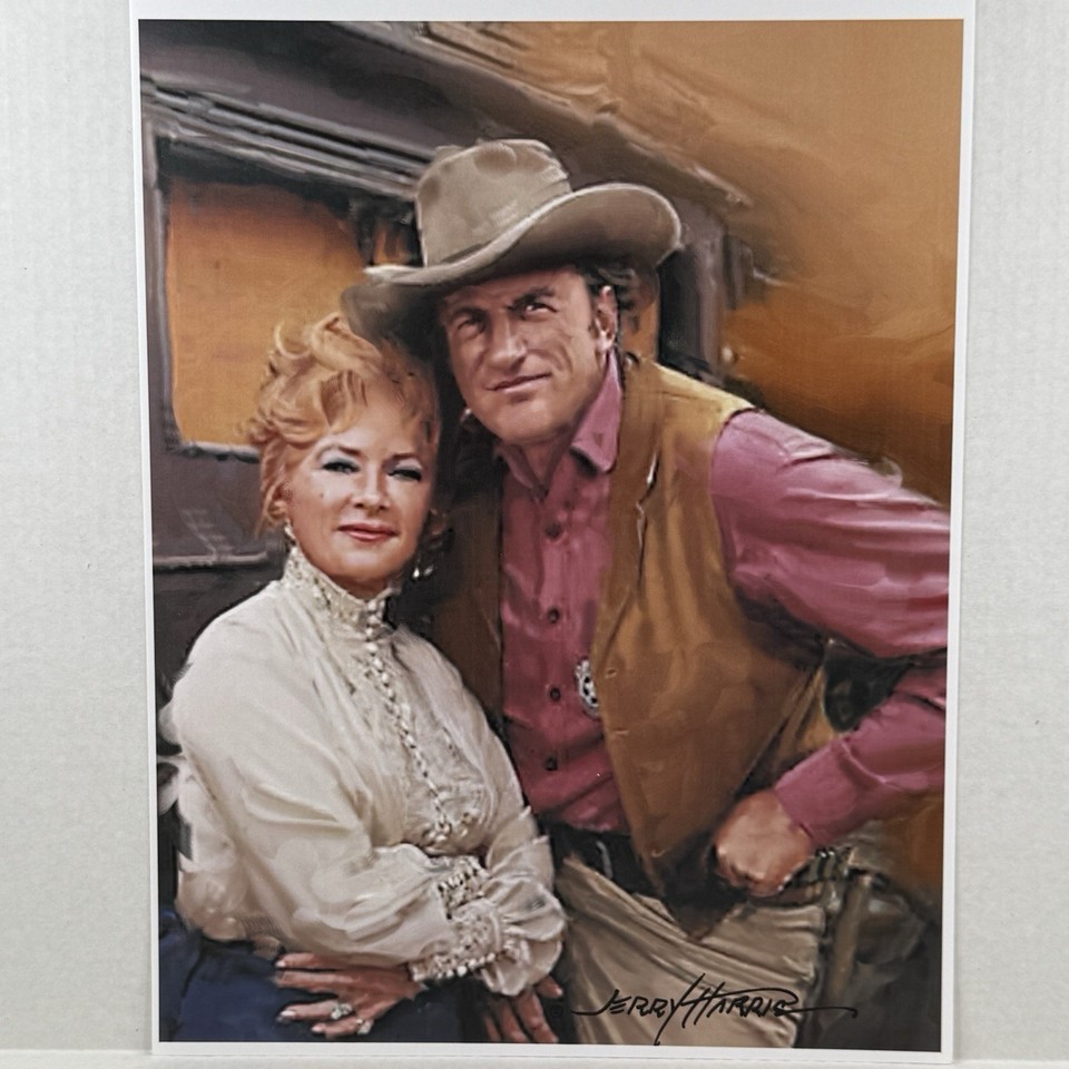 Gunsmoke Original 11" x 14" Art Print - Western Miss Kitty and Matt ...