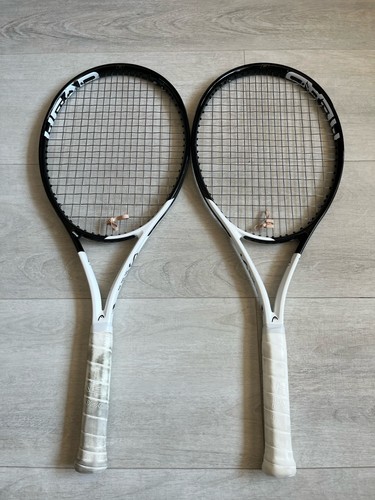 2 Excellent Condition Used Head Speed MP Grip 3/8 Tennis Rackets Jannik ...