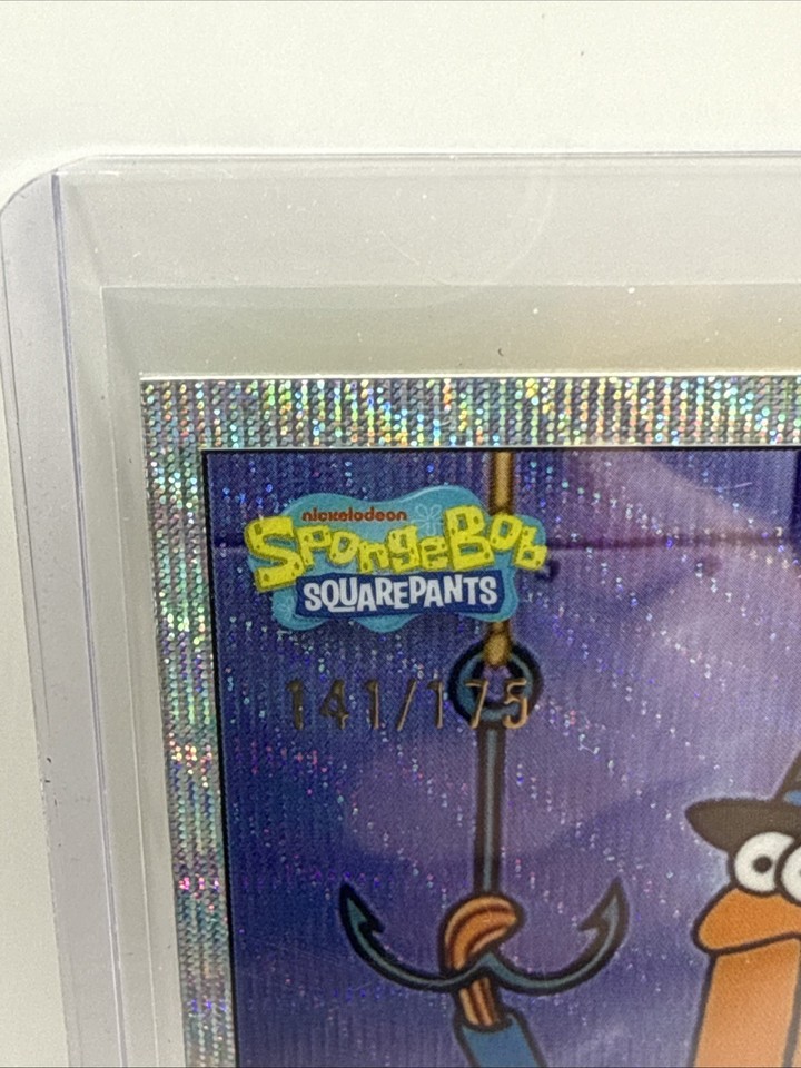 2025 Topps Chrome SpongeBob 25th Anniversary Lenny Wave Refractor 141/ ...