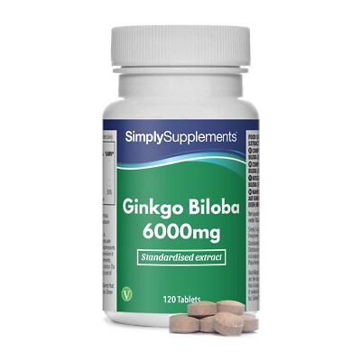 Ginkgo Biloba 6000mg * 120 Tablets * New & Improved Formula | eBay