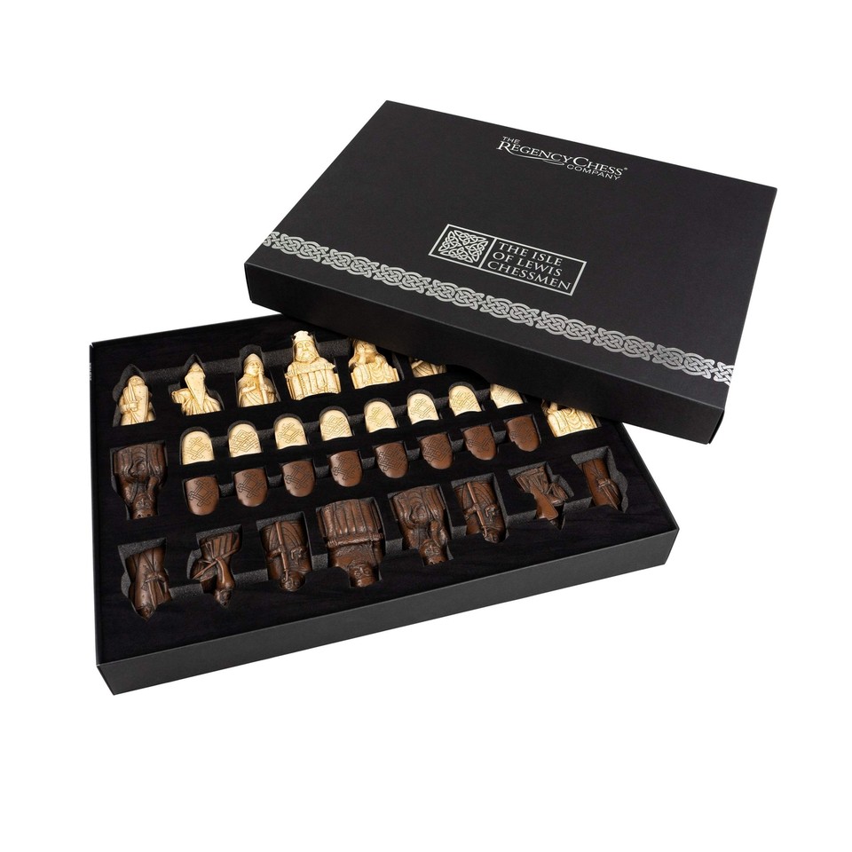 The Isle of Lewis Chessmen - Regency Chess Official Lewis Chess Set - 4 ...