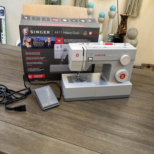 SINGER 4411 Heavy Duty 120W Portable Sewing Machine - Grey | eBay