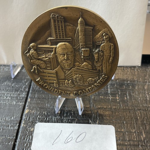 3 inch bronze medallion paperweight/medal Provident Companies | eBay