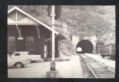 REAL PHOTO MINGO JUNCTION OHIO RAILROAD DEPOT TRAIN STATION POSTCARD ...