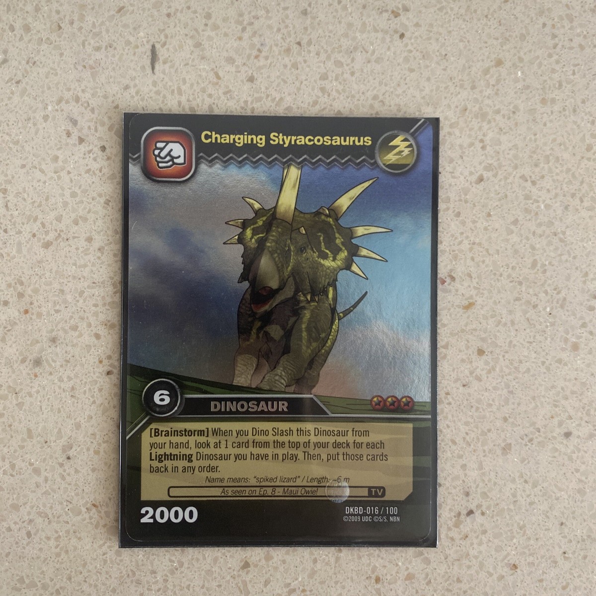Dinosaur King Styracosaurus Card Dinosauria Styracosaurus Maquette By
