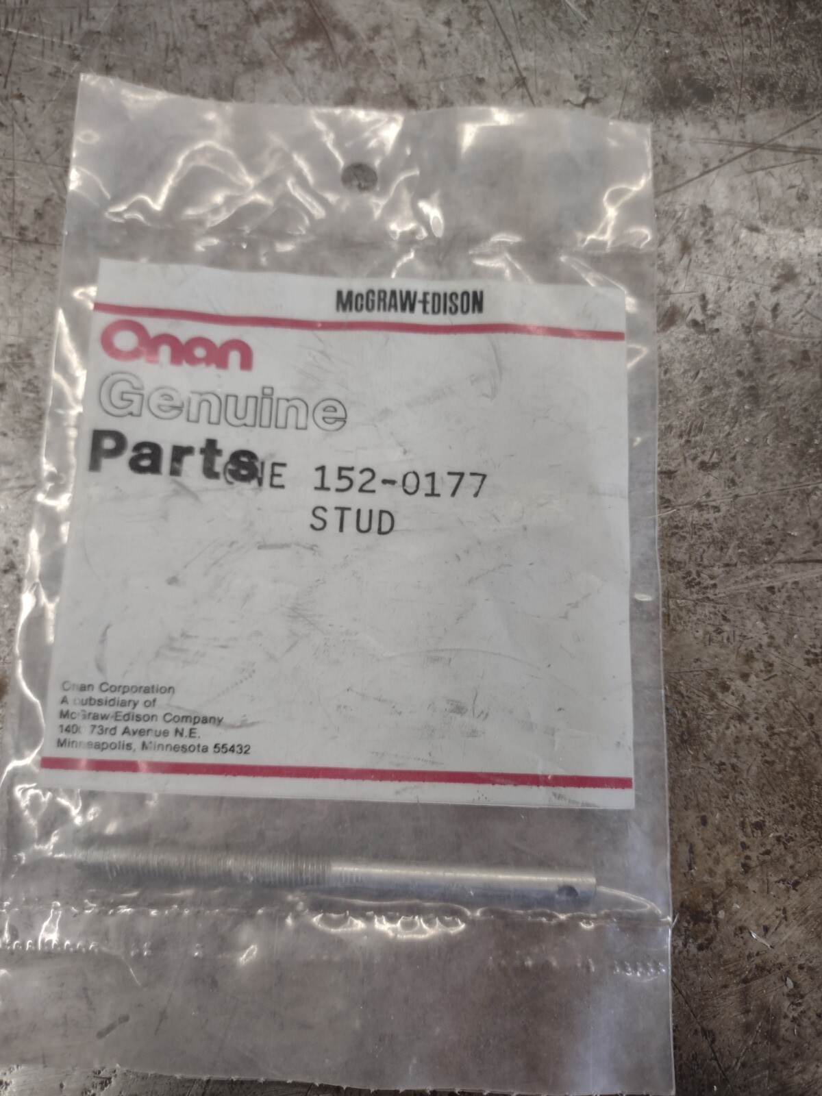 Onan OEM 152-0177 Stud NOS | eBay