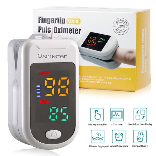 Fingertip Pulse Oximeter - Oxygen Saturation Meter SPO2 - PR Blood ...