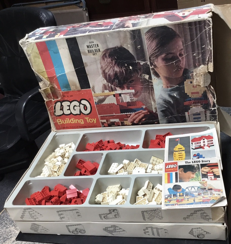 1960s Lego Master Builder Set, 004, with original box and instruction ...