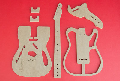Thinline Telecaster Set w Neck Guitar Router Templates CNC Luthier ...