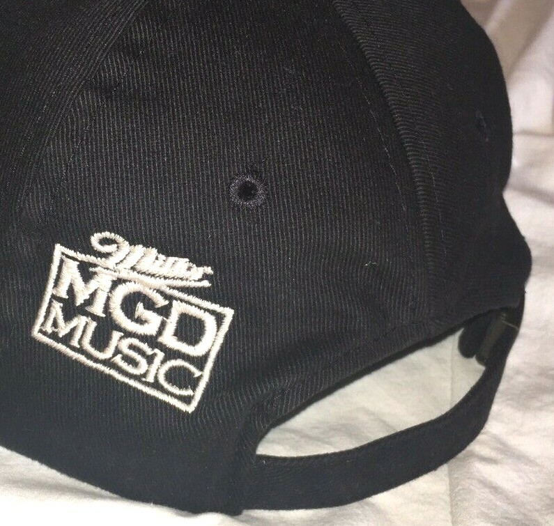 Vtg MILLER MGD MUSIC HAT Rare Baseball Cap BEER Live CONCERT Promo ...