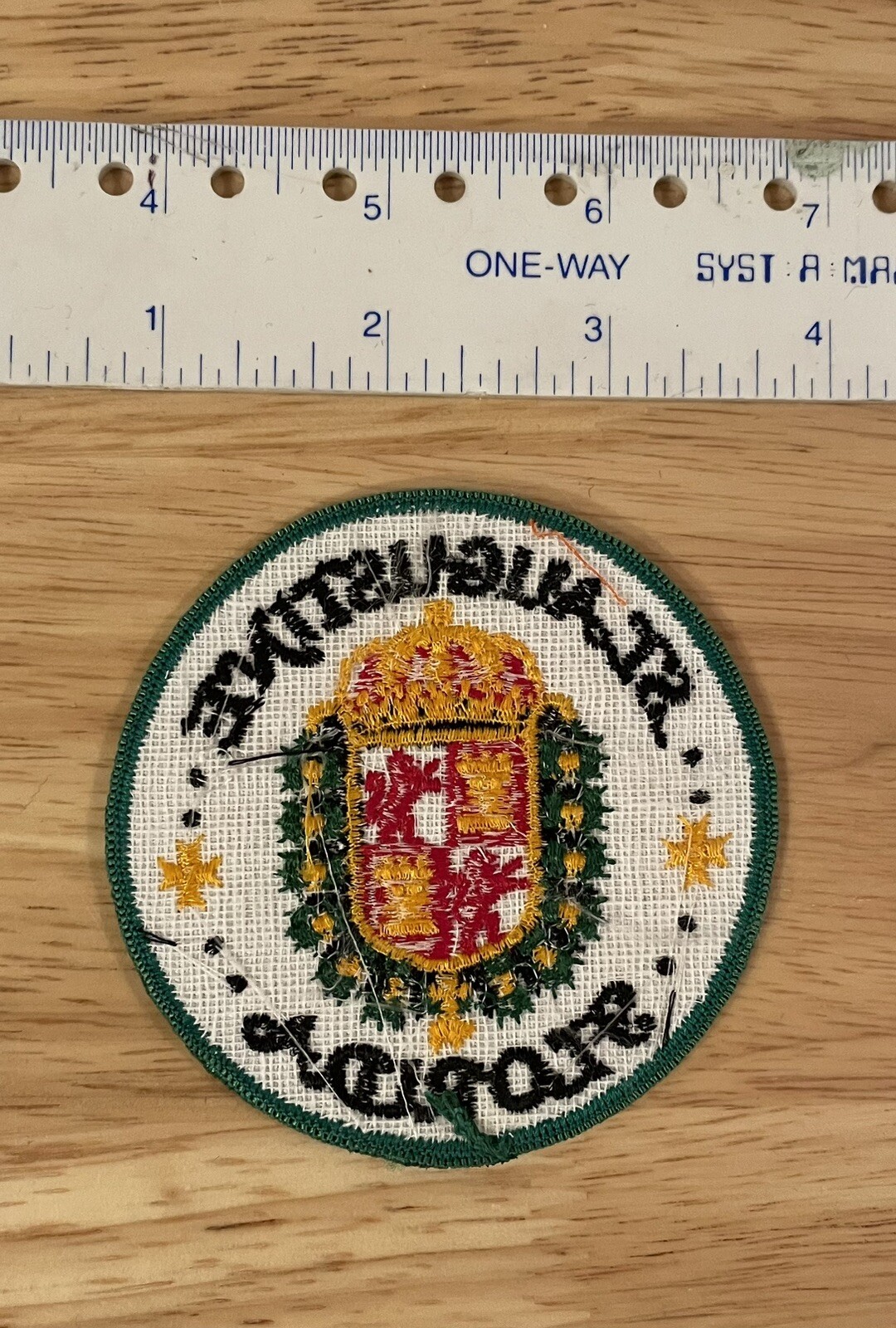 Vintage St. Augustine Florida Crown Shield Coat of Arms Round ...